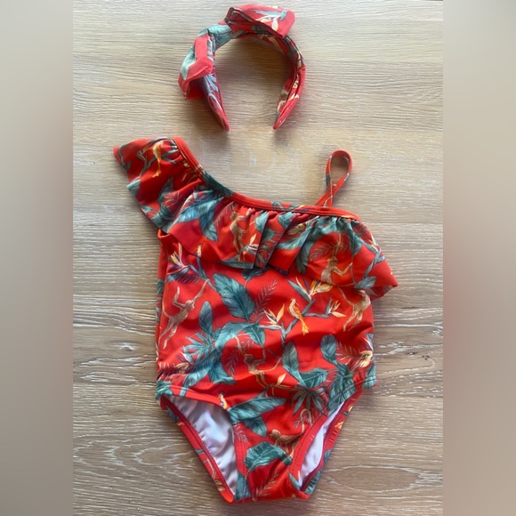 Janie and Jack | Swim | Janie Jack Jungle Monkey Onepiece Swimsuit In ...